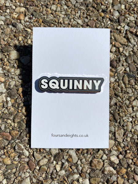 POMPEY TYPE SERIES - HARD ENAMEL PIN – SQUINNY – foursandeights